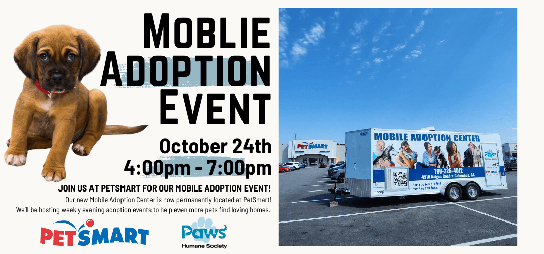 PetSmart Mobile Trailer Adoption Event – Paws Humane Society